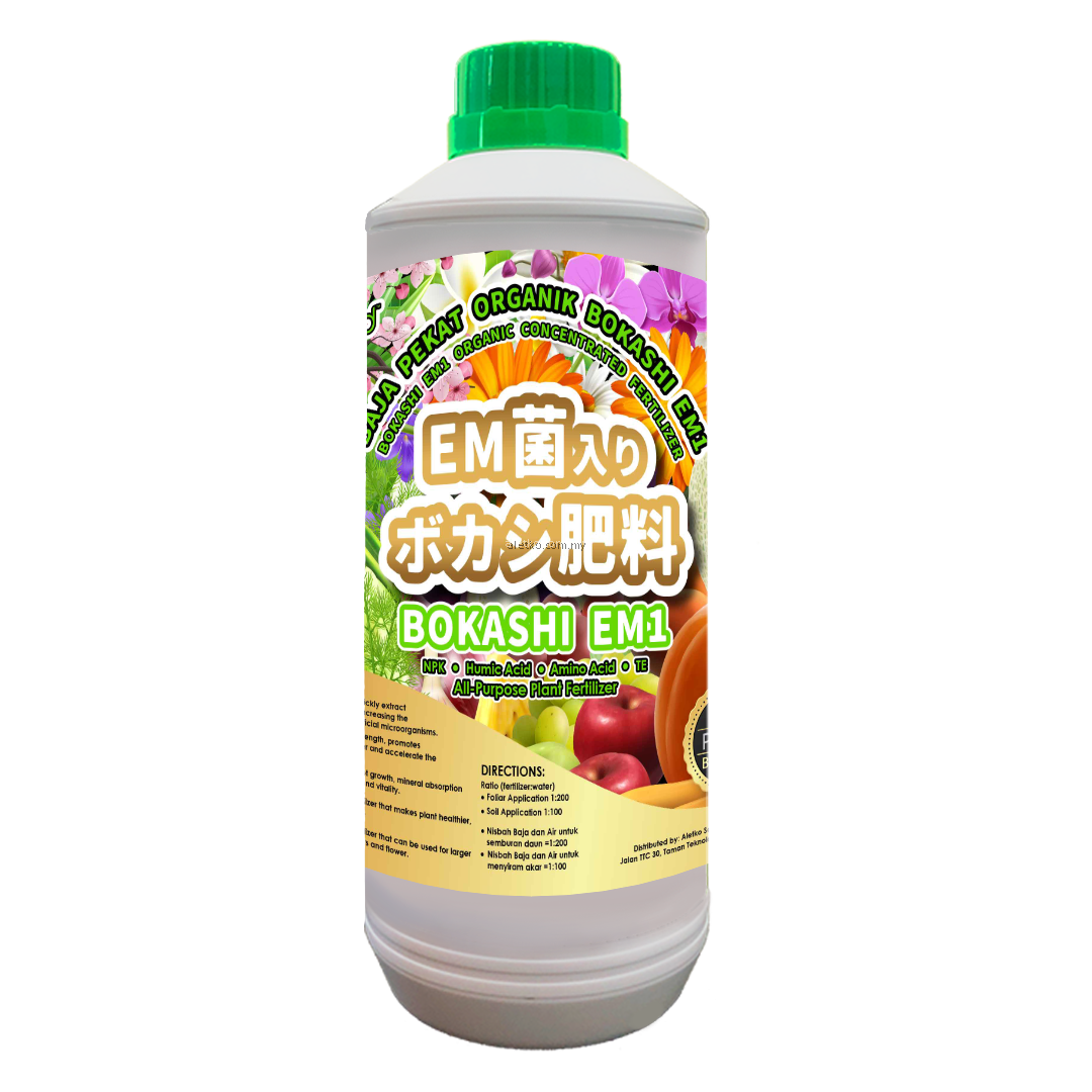 BIOHYBRID Bokashi EM1 Organic Liquid Fertilizer 1 Litre